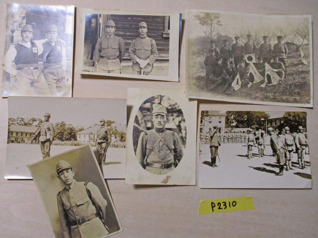 1900 - 40s Lot 7japanese Vintage Photo Black White Paper Ephemera P2310 - Etsy