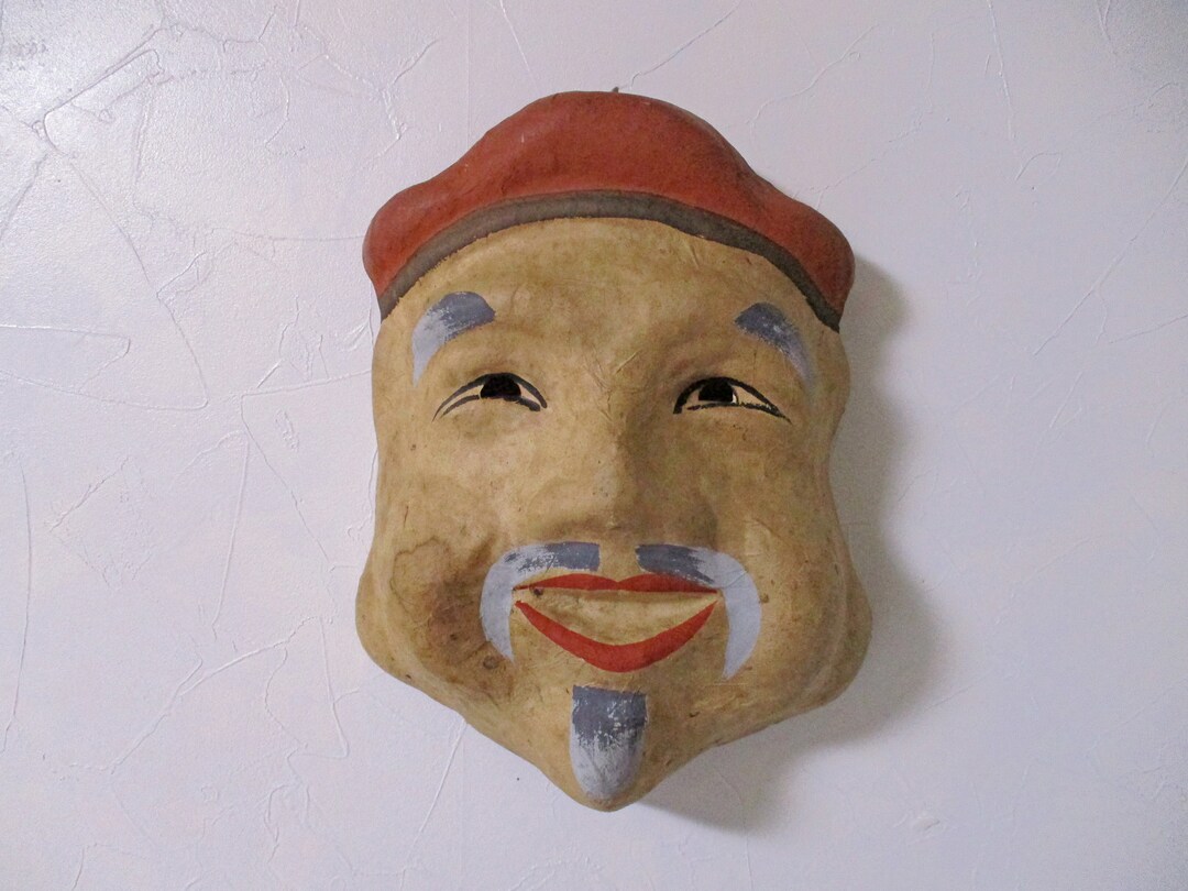 Vintage Japanese Mingei daikokuten Paper Mache - Etsy