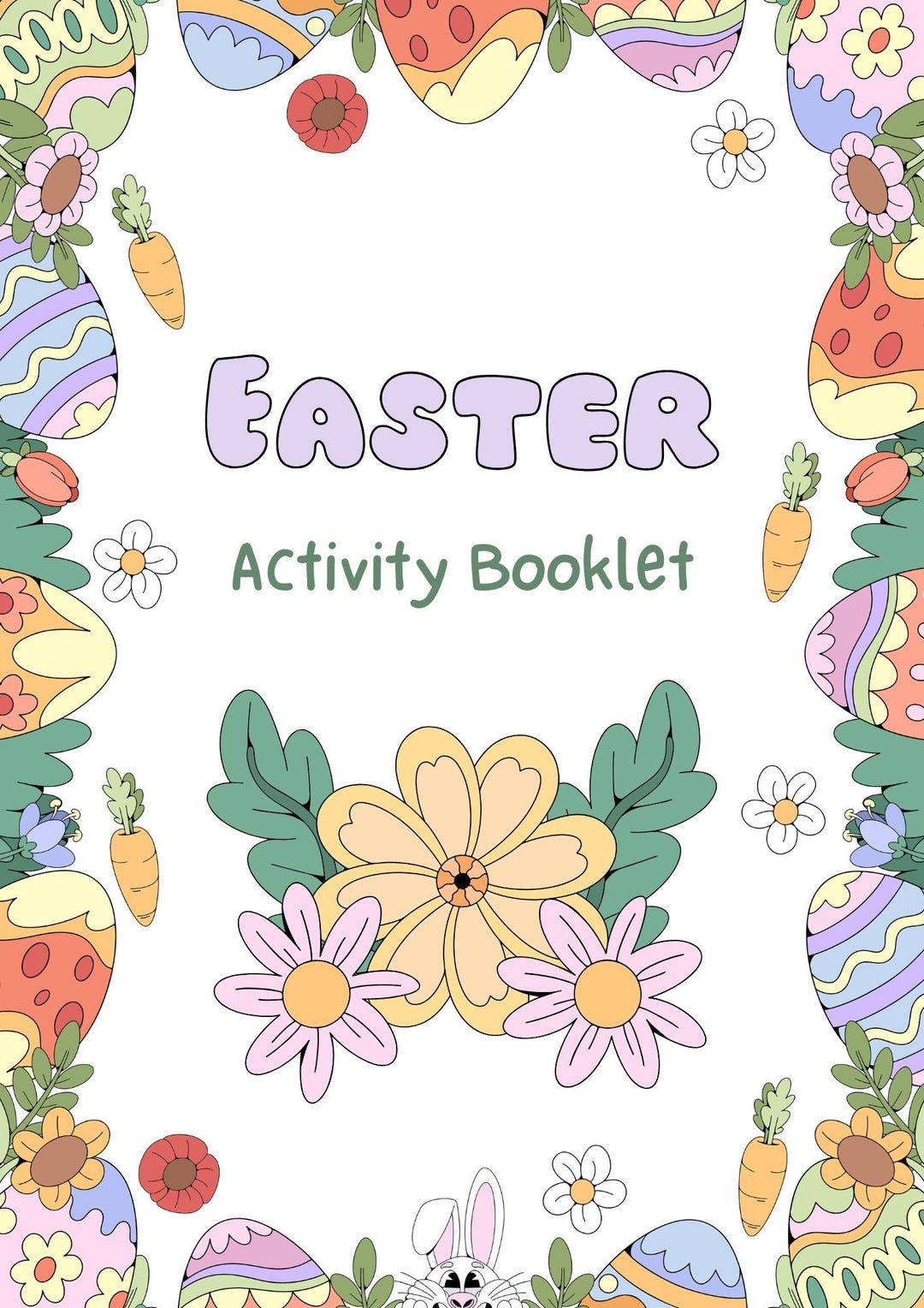 Printable Easter Activity Booklet for Kids | Coloring, Tracing, Puzzles ...