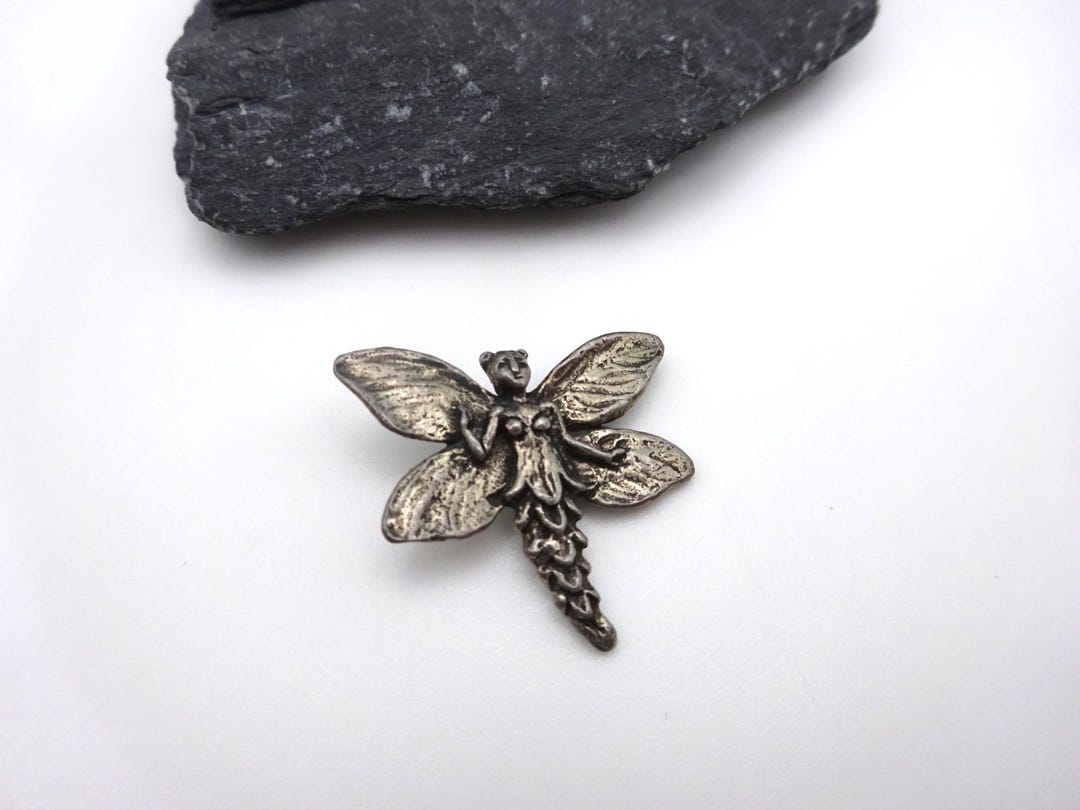 Handmade Pewter Fairy Button Bead, Artisan - Etsy