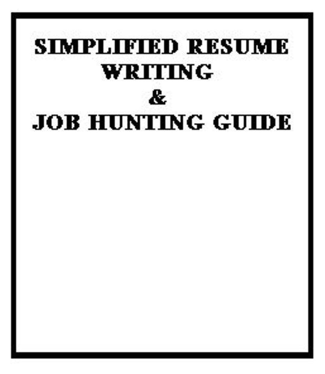 15. Simplified Resume Writing and Job Hunting Guide - Etsy
