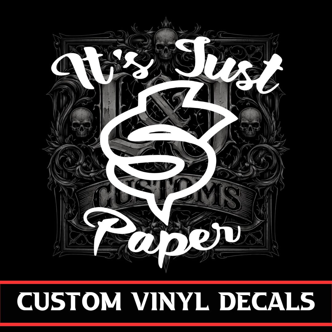 Its Just Paper Decal - Etsy