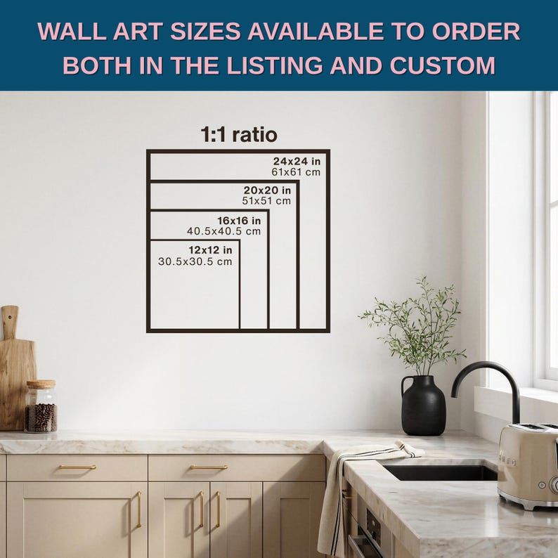 Spanish Square Blue Tile Print | Lemon Wall Art | Typography Poster ...