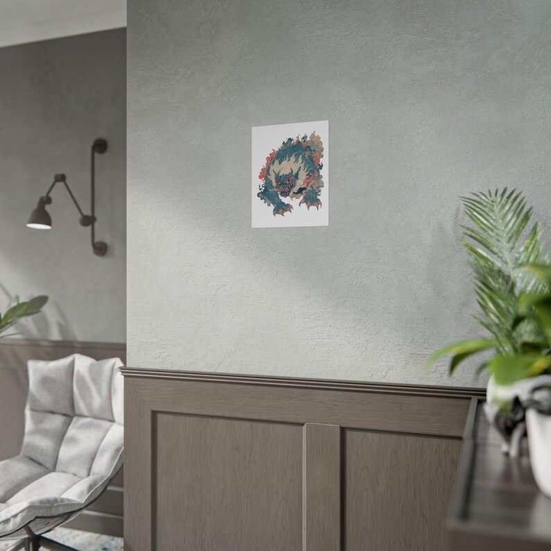 Japanese Oni Demon Poster | Edo Ukiyoe Wall Art | Room Decor | Demon-p8 ...