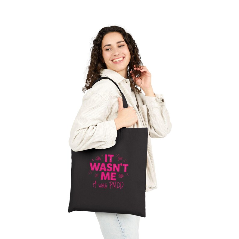 Funny PMDD Tote Bag | Luteal Phase Hormone Humor Canvas Bag - Etsy