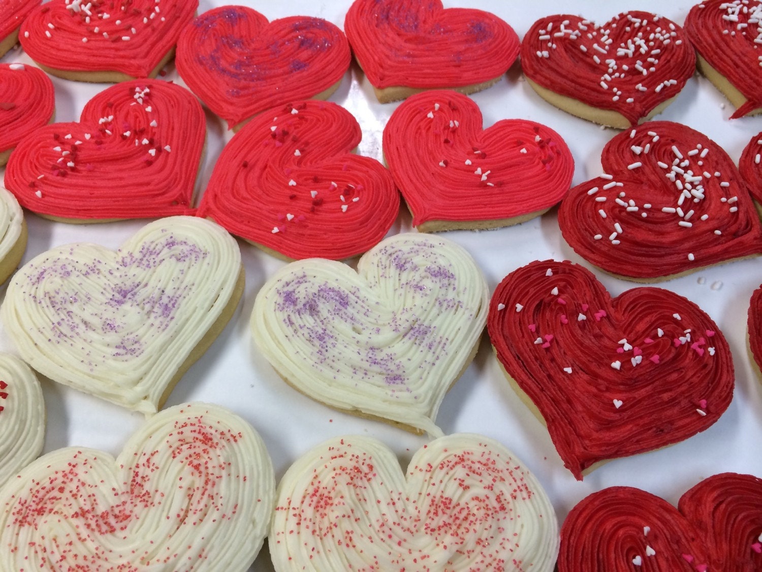 Iced Valentine's Day Sugar Cookies - Etsy