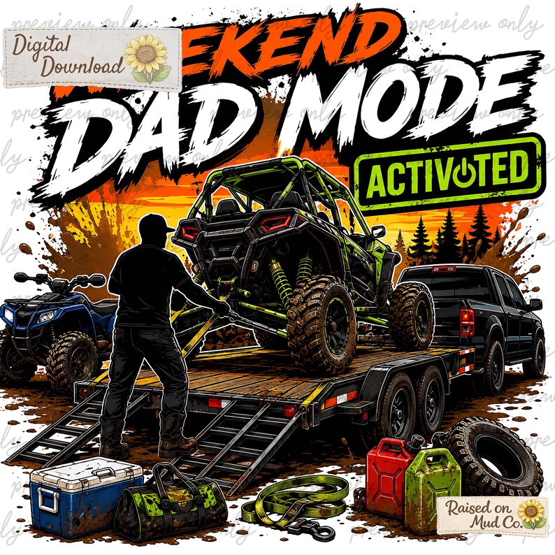 Weekend Dad Mode Activated Off-road PNG (digital Download) - Etsy