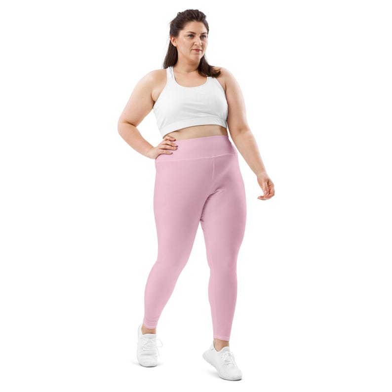 Stretch-pastel Petal Pink Color Print Cut and Sew - Big Women Plus Size ...