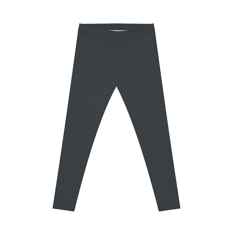 Stretch-jet Black Color Print Ladies Poly-span Casual Leggings Print ...