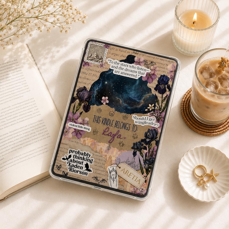 ACOTAR x Fourth Wing Kindle Insert, Night Court Celestial Papierkarte ...