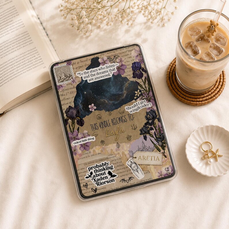 ACOTAR x Fourth Wing Kindle Insert, Night Court Celestial Papierkarte ...
