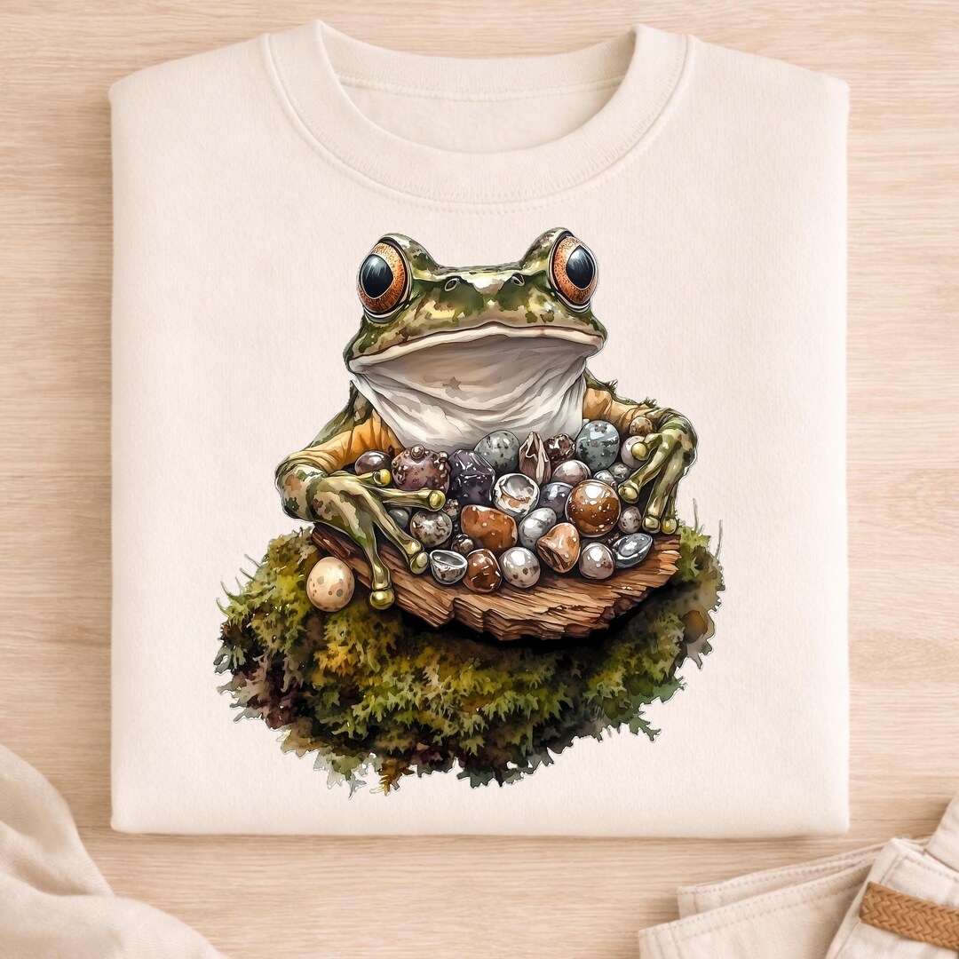 Goblincore Frog PNG, Shiny Things Collector, Weird Nature (instant ...