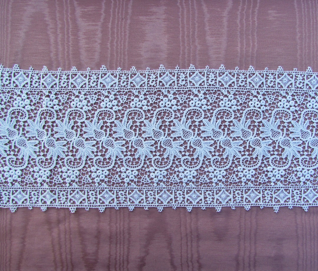 Antique Lace Panel, C.1900 Wide Lace Panel Suitable for Skirt of ...