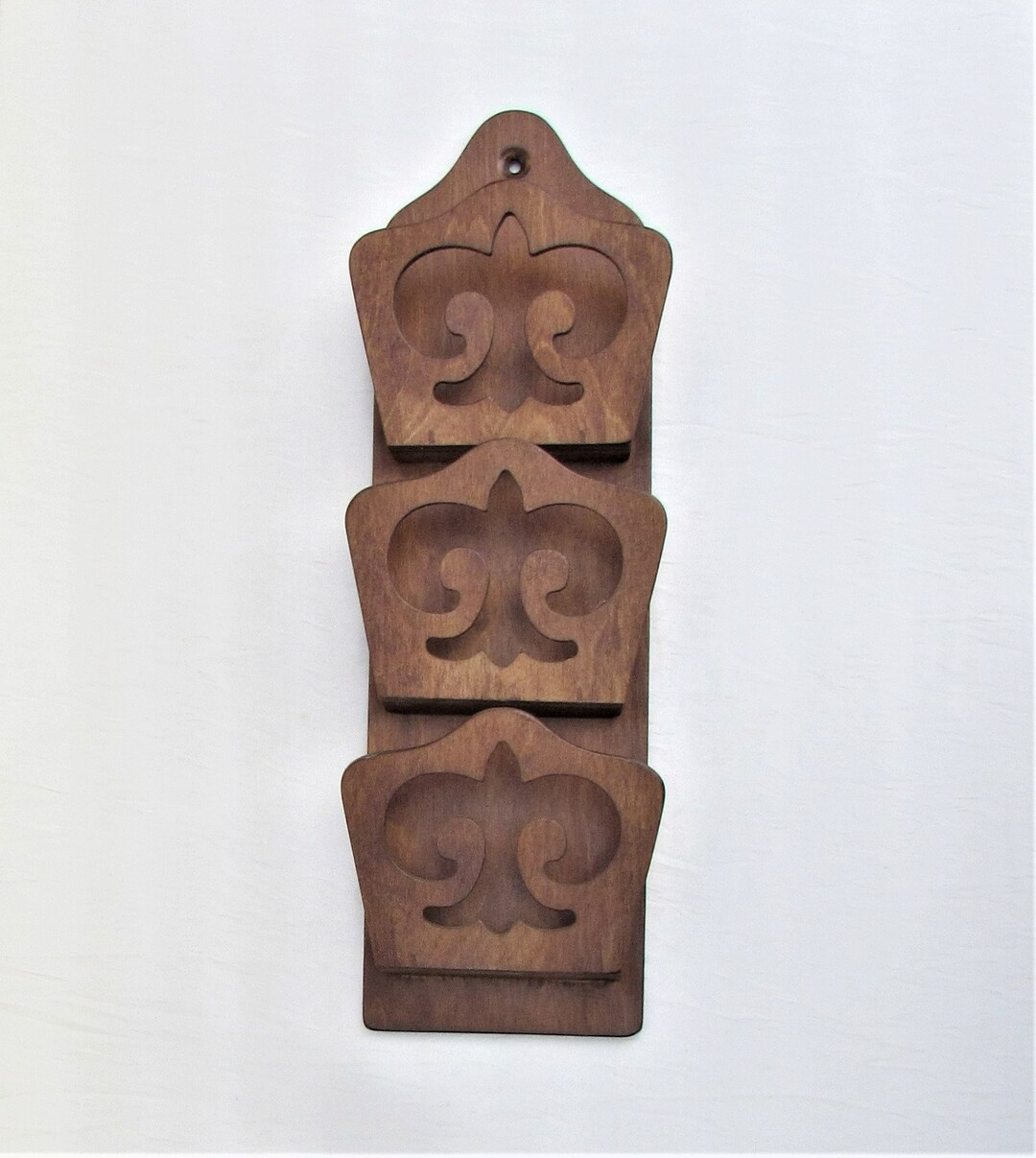 Wooden Letter Holder, C.1970's Wall Hanging Bill Organizer - Etsy