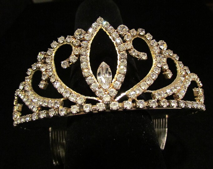 Vintage C.1950-1960 Rhinestone Tiara Princess Beauty Queen - Etsy
