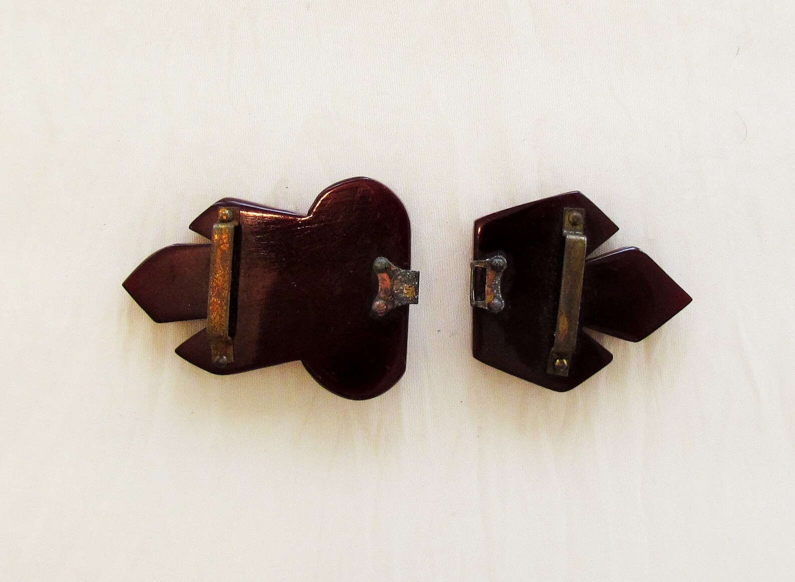 Vintage Carved Bakelite Buckle With Brass Nail Heads Clasp - Etsy