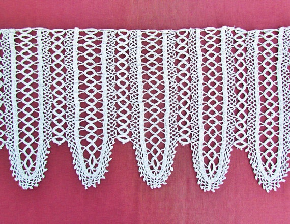 Antique Extra Wide Crocheted Lace Heavy Weight Lace for - Etsy