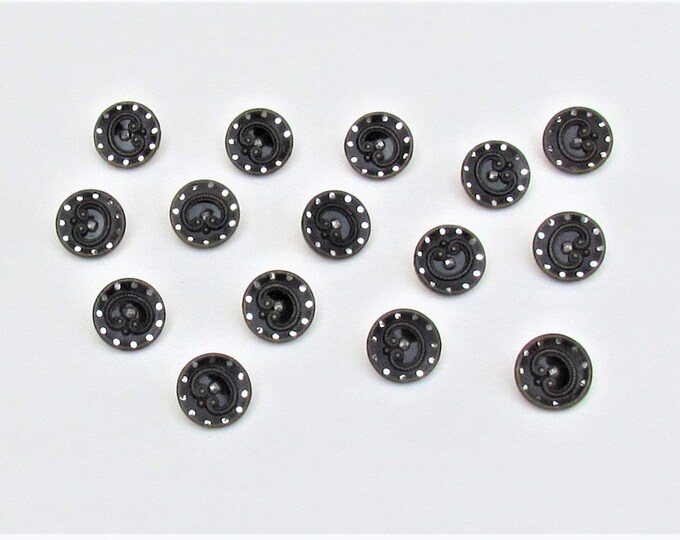 Set of 15 Victorian Metal Dress Buttons, Antique Decorative Buttons. - Etsy