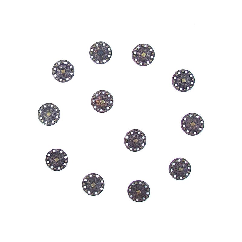 Metal Mirror Buttons - Etsy