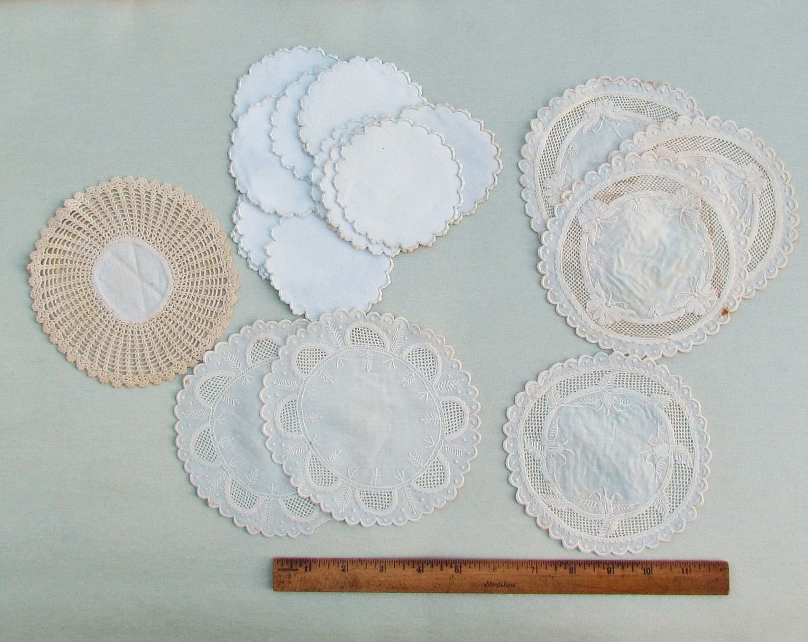 Antique Doily Keeper C.1900 Book With Embroidered Linen Cover | Etsy