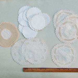 Antique Doily Keeper, C.1900 Book With Embroidered Linen Cover to Hold ...