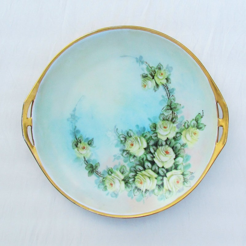 Painted Cake Plate - Etsy