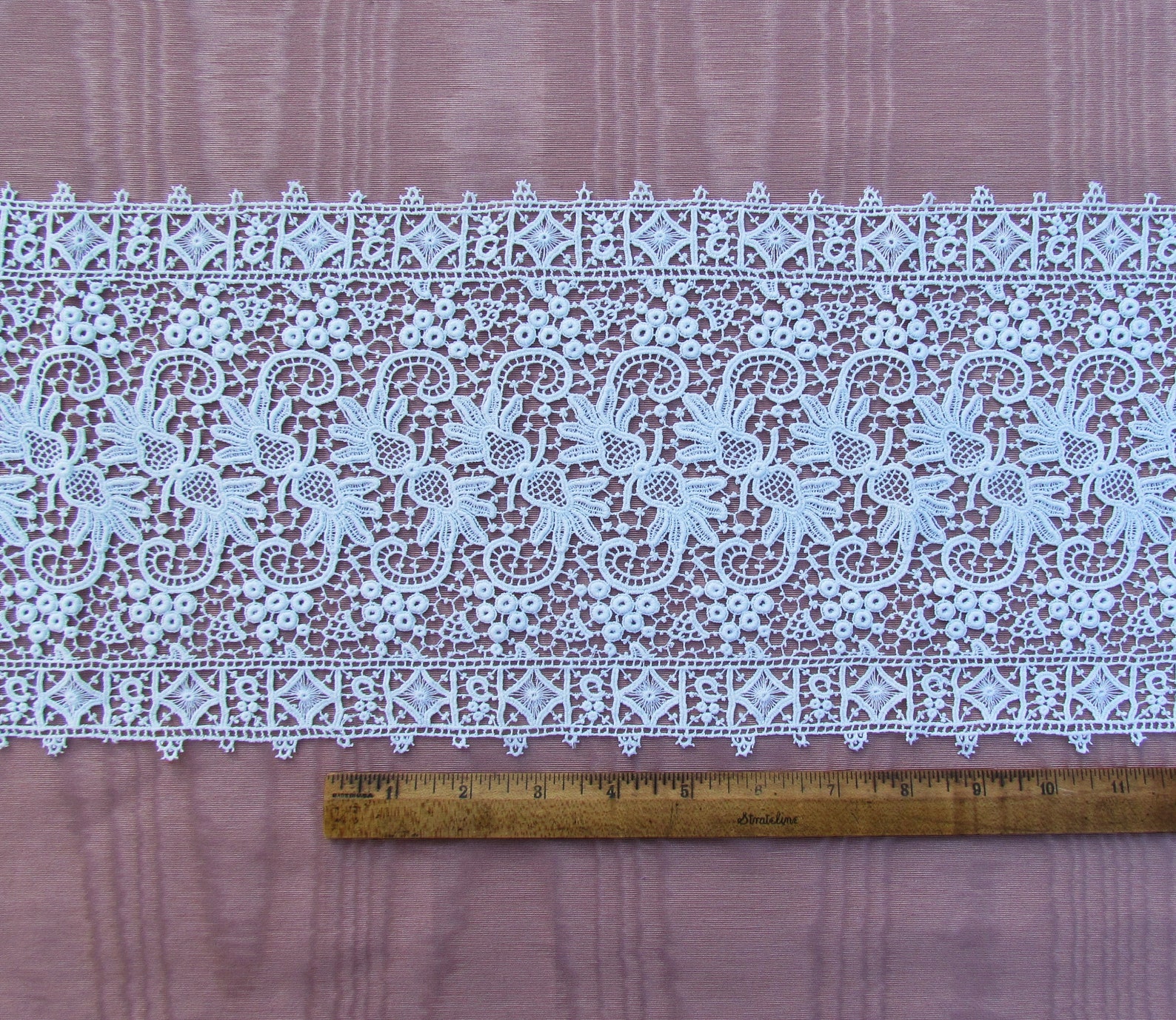 Antique Lace Panel C.1900 Wide Lace Panel Suitable for Skirt - Etsy