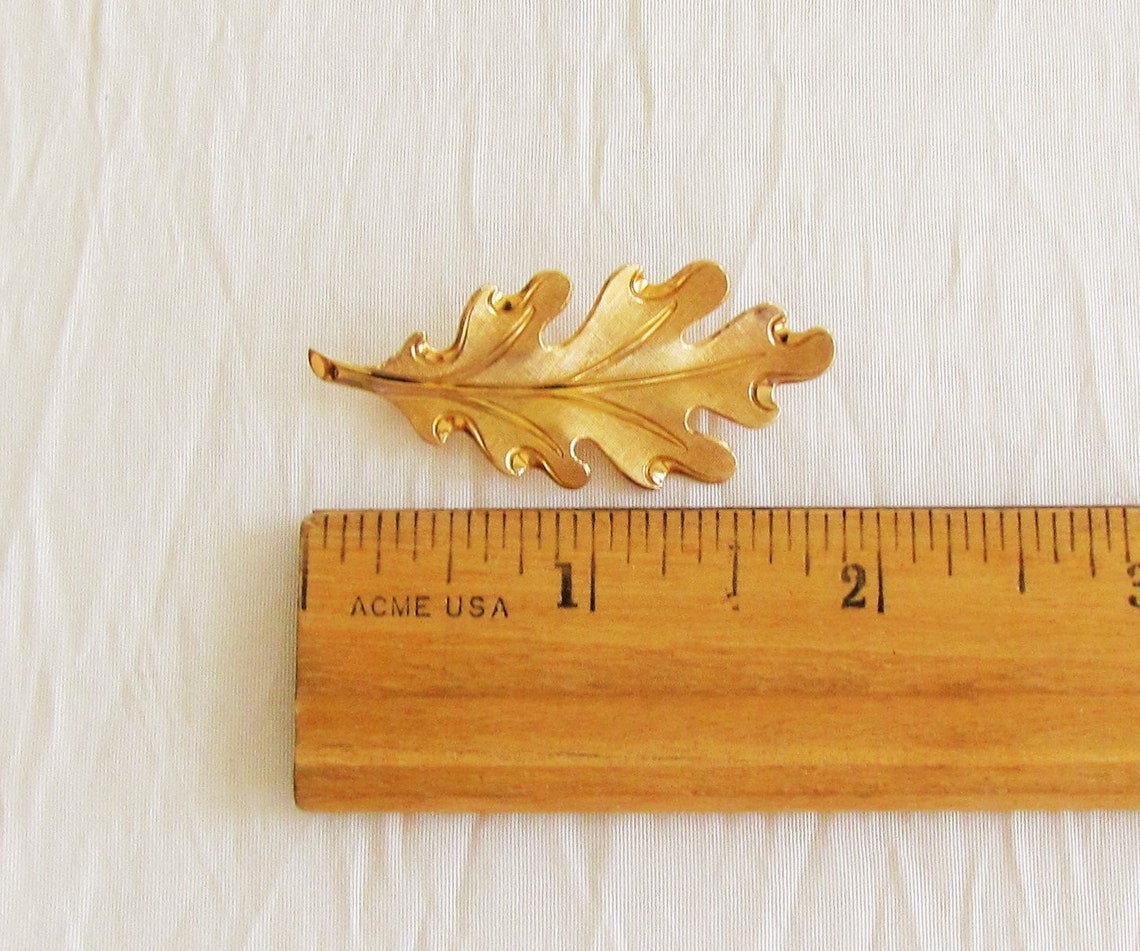 Vintage gold filled leaf pins lot of 2 small pins by Van Dell | Etsy