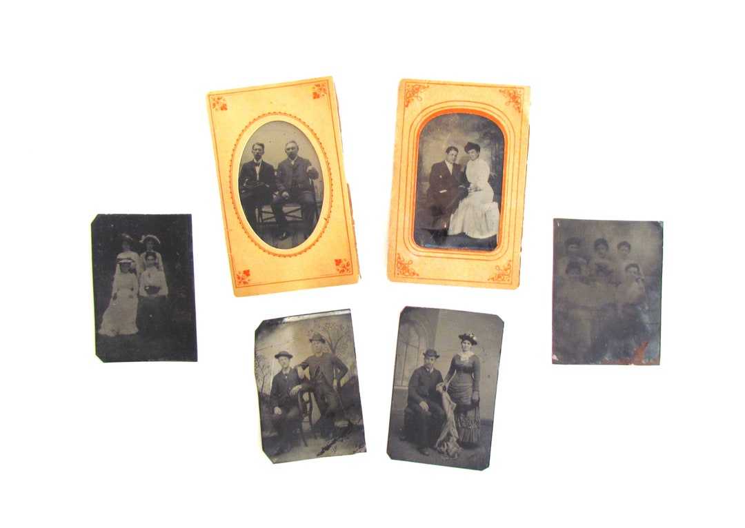 Lot of 6 Tintypes, Late 1800's-early 1900's, Men and Women - Etsy