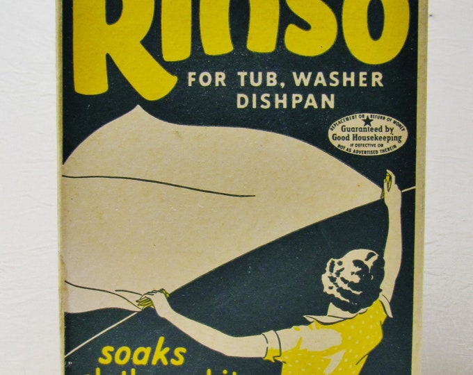 Vintage Laundry Soap, rinso 1930's Unopened Box - Etsy