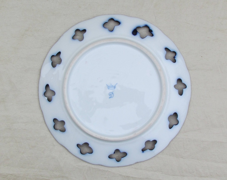 Antique Hand Painted China Plate With Courting Scene Ornate - Etsy