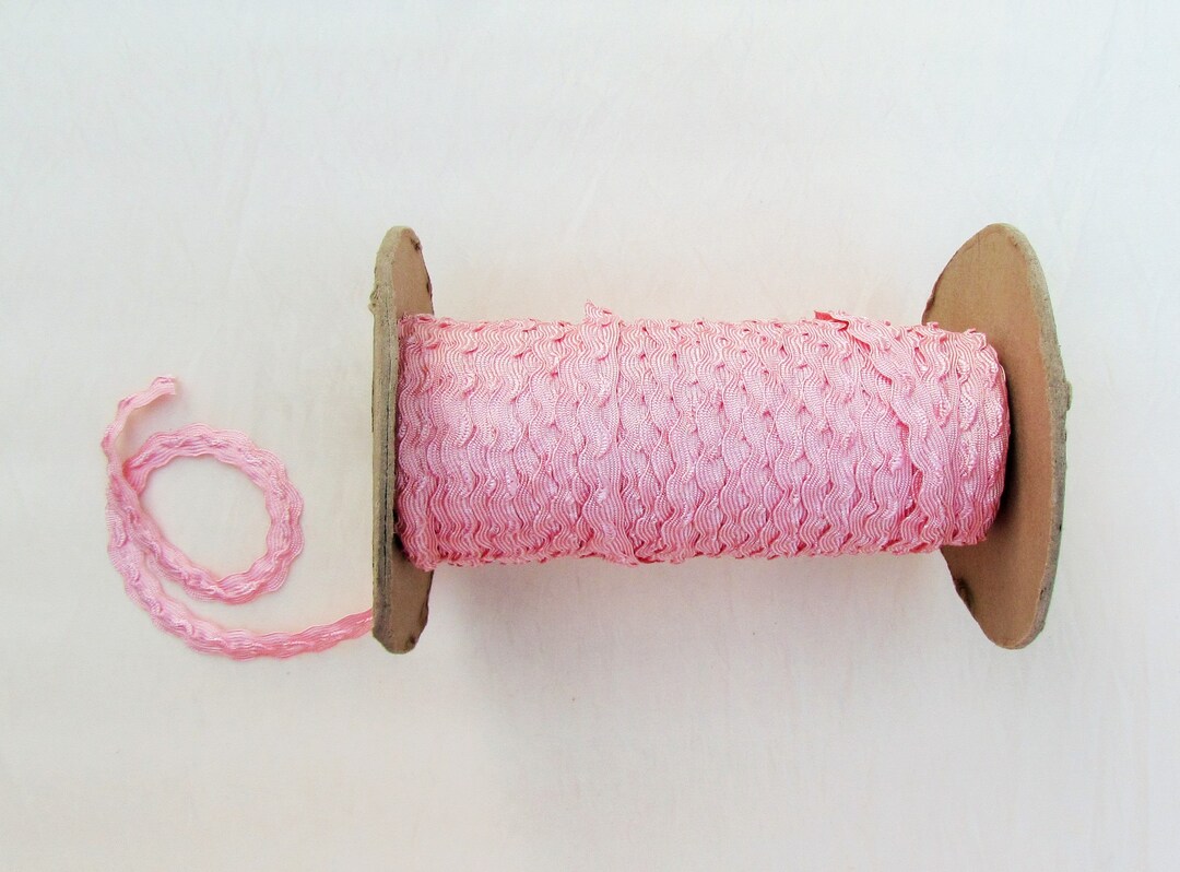 Vintage Pink Shell Braid, 10 Yards of Pink Rayon Trim for Clothing or ...