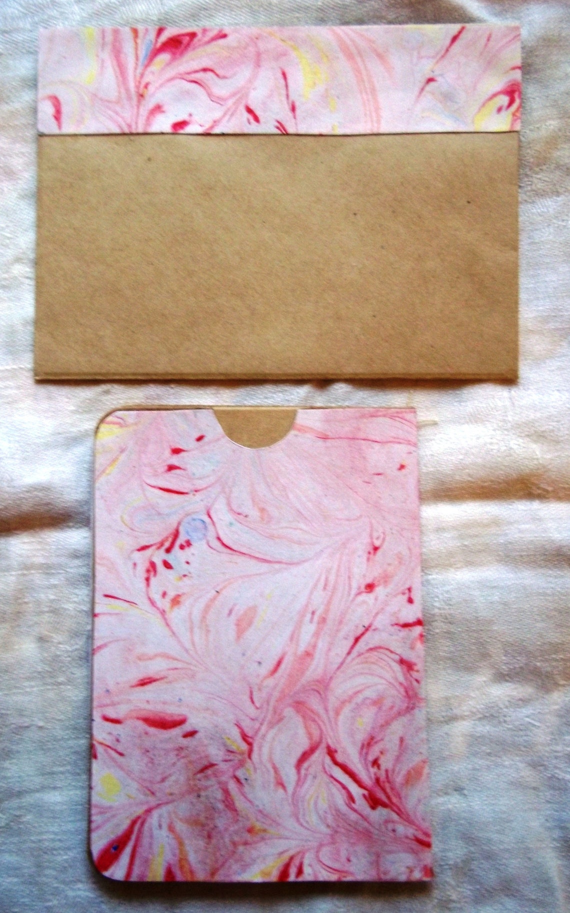Marbled Mini Journal Set With Envelopes, 7.5 Cm X 10.5 Cm - Etsy