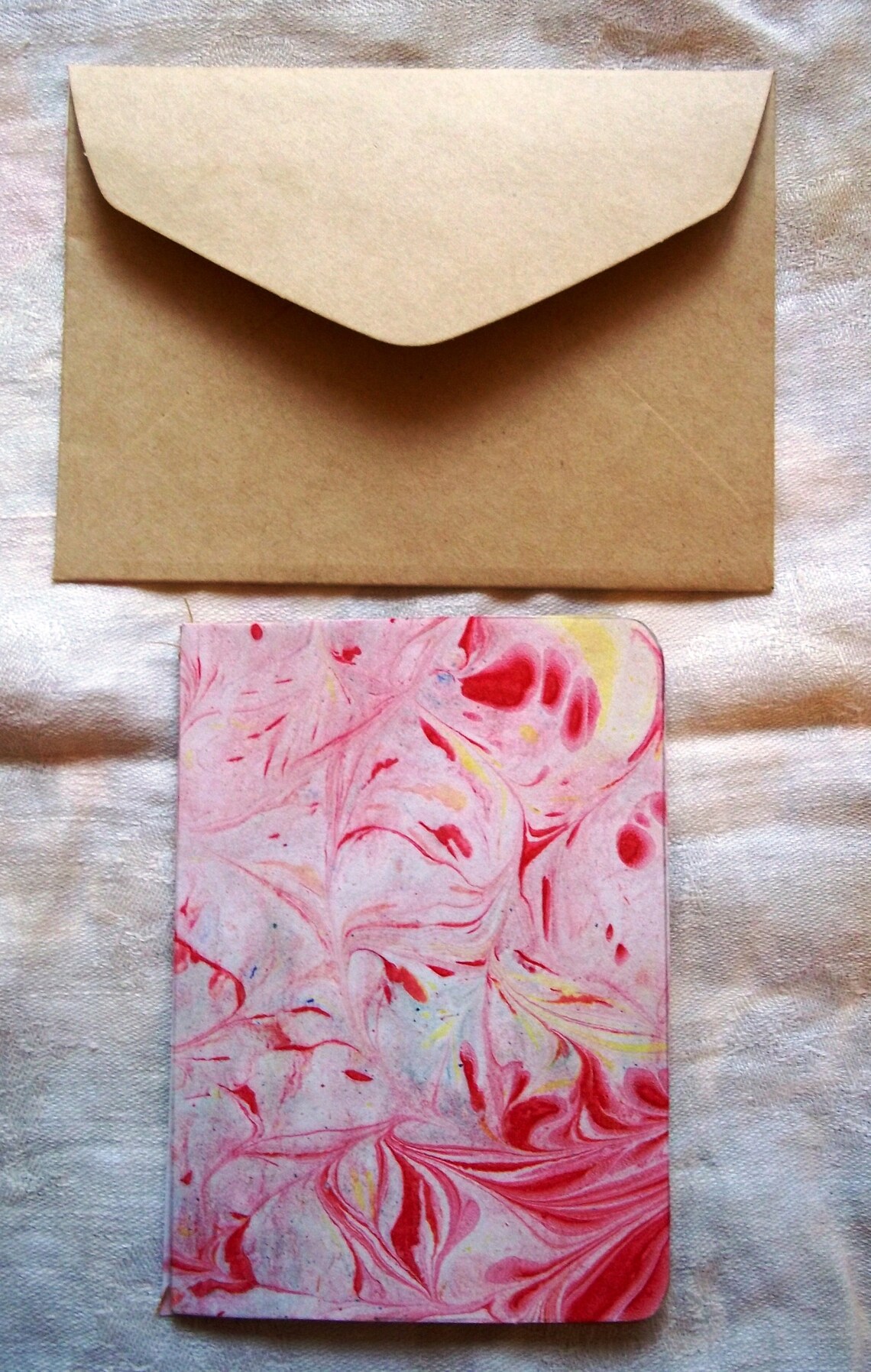Marbled Mini Journal Set With Envelopes, 7.5 Cm X 10.5 Cm - Etsy
