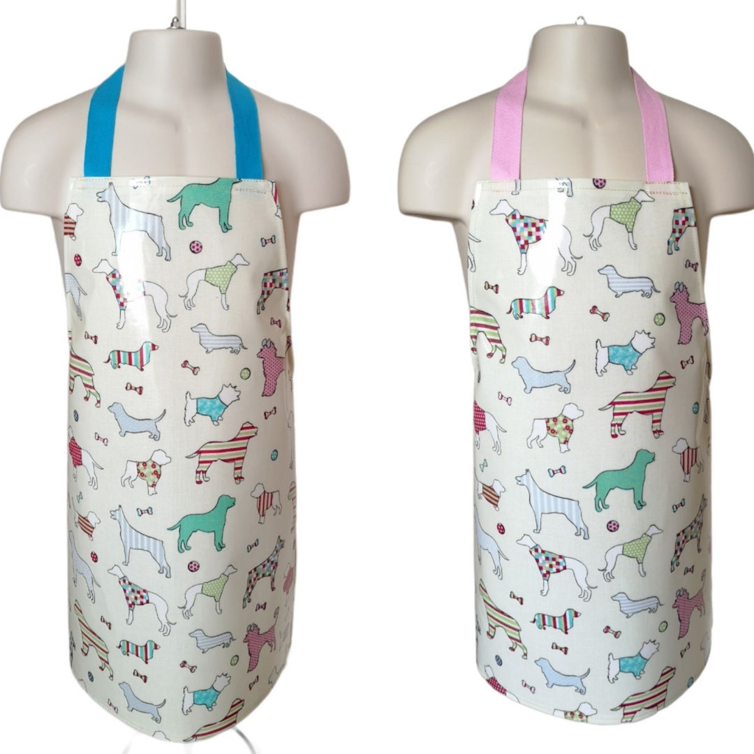 Kids Waterproof Apron Dog Lover Apron Wipe Clean Apron - Etsy UK
