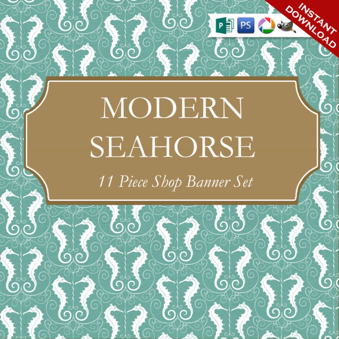 Custom Etsy Banner and Avatar Design Set 11 Piece Modern - Etsy