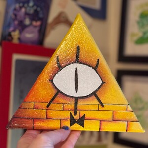 Bill Cipher Hand Painted Canvas - Etsy