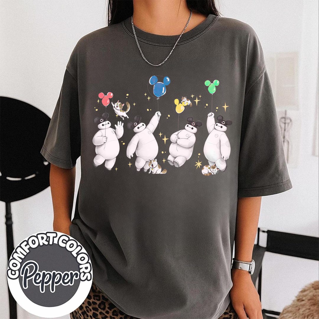 Disney Big Hero 6 Baymax Balloons Png, Disneyland Trip Family Matching ...