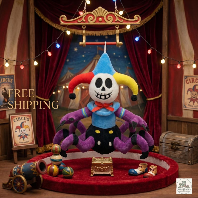 Poppy Playtime Chapter 5 Jester Spider Plush the Prototype 1006 Horror ...