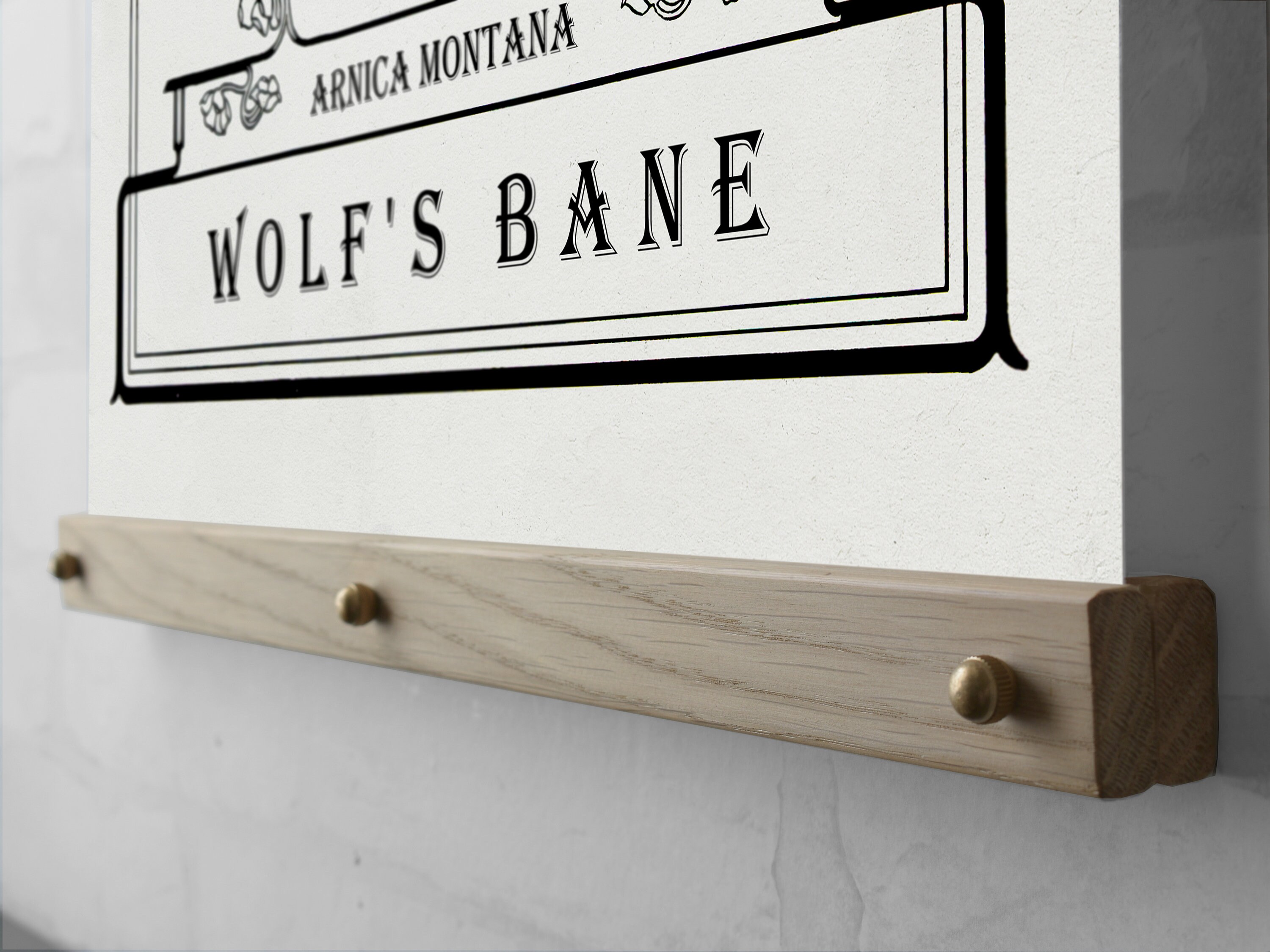 Wood Poster Hanger Frame for Art, Maps, Prints, Pictures, Tapestries ...