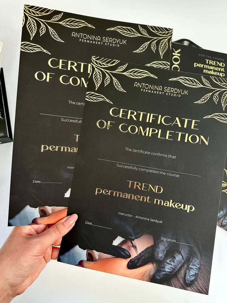 Foil Certificate and Workbook Bundle | Custom Beauty Training Materials ...