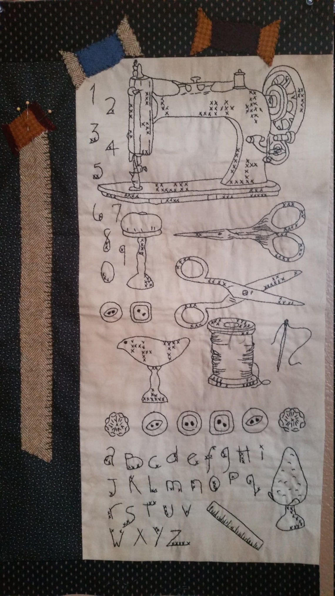 Vintage Sewing Sampler - Etsy