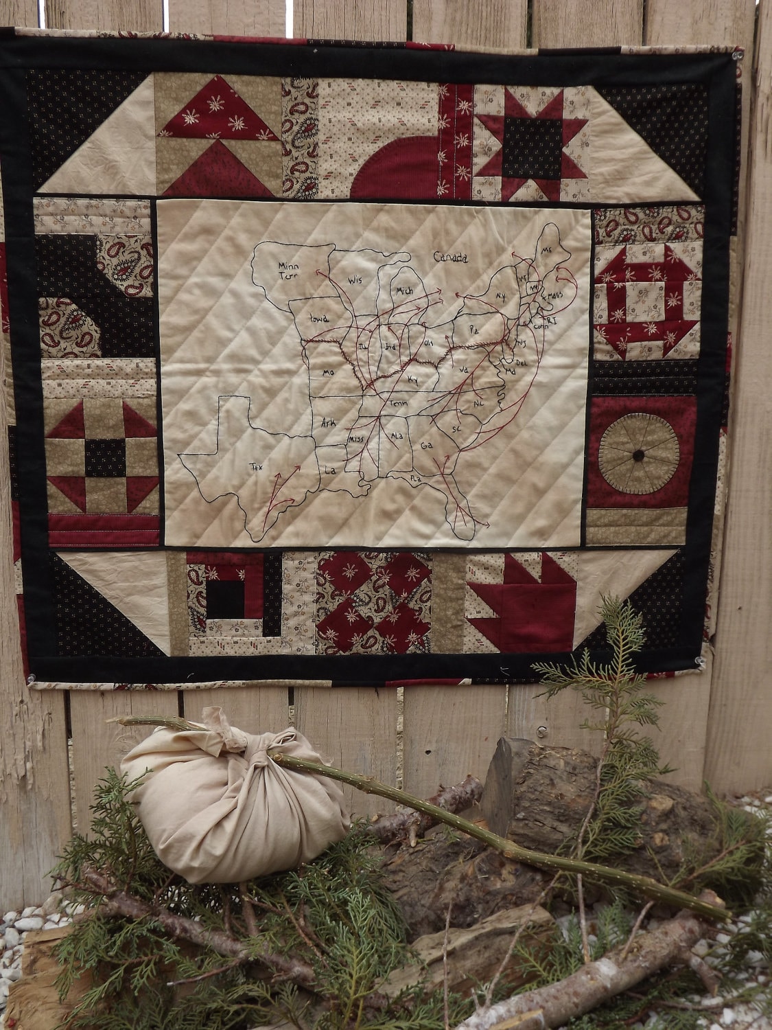 Underground Railroad Safe Houses Quilt