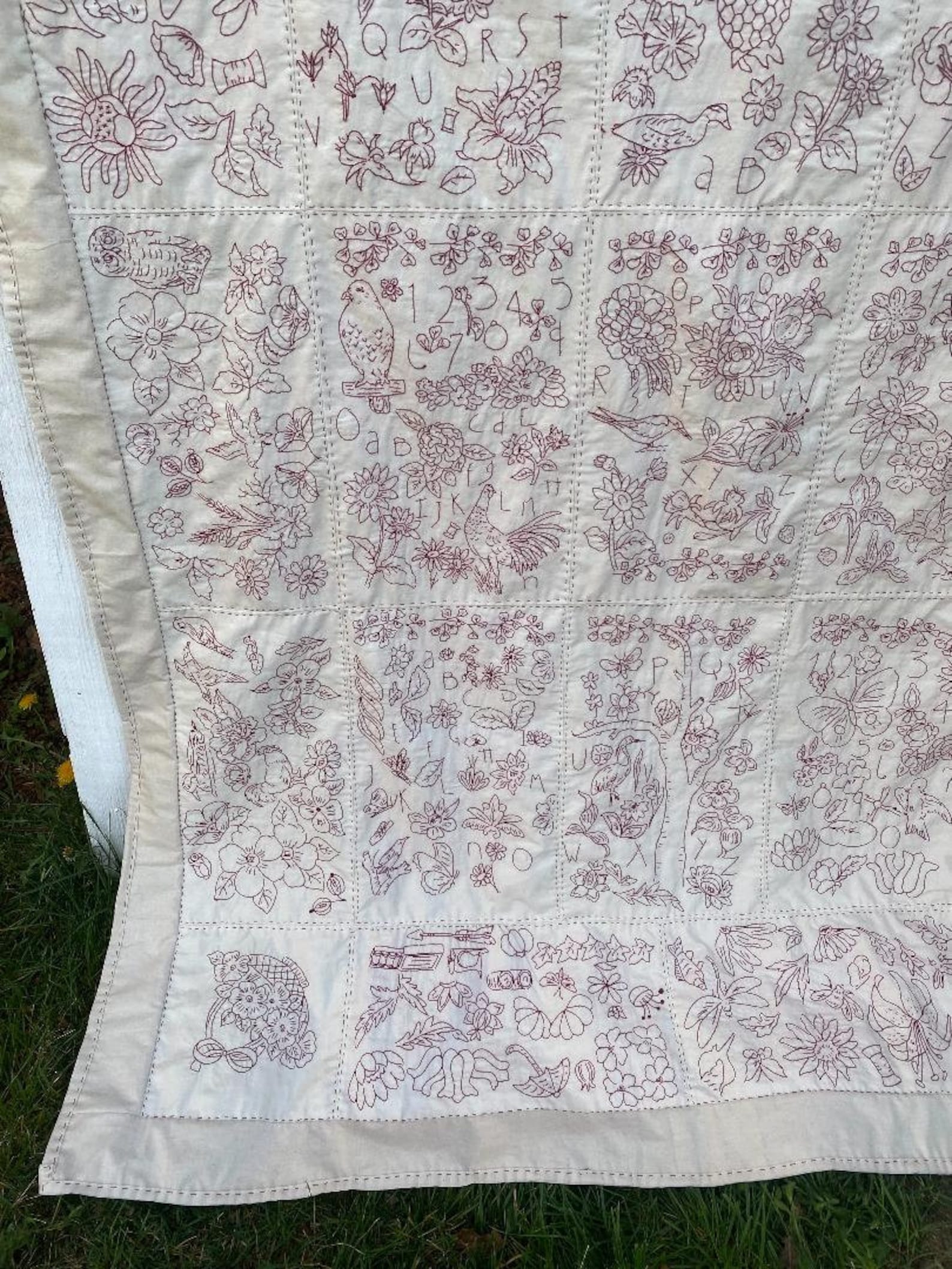 Death by Redwork - Etsy