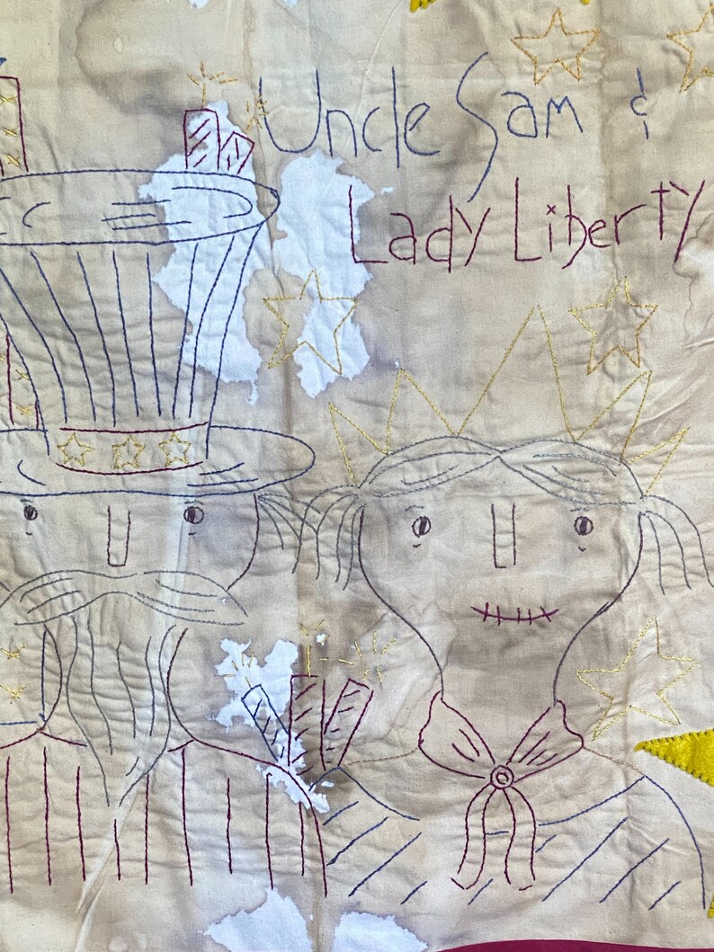 Uncle Sam & Lady Liberty - Etsy
