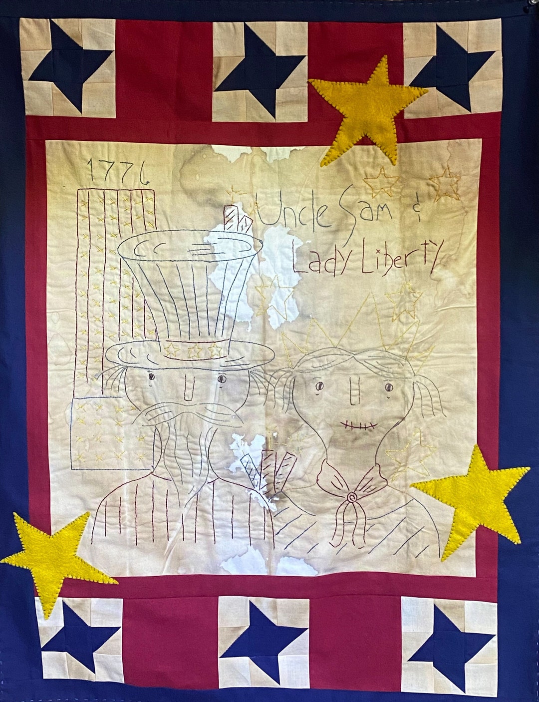 Uncle Sam & Lady Liberty - Etsy