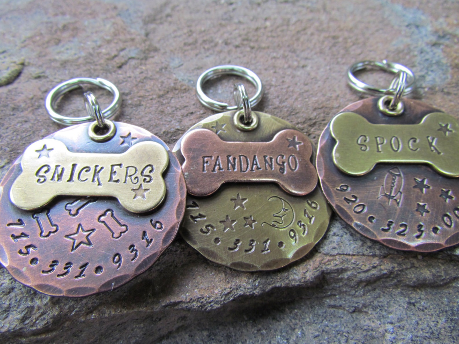 Large Dog Tag Dog Collar Tag Pet Id Tag Pet Tag Custom - Etsy