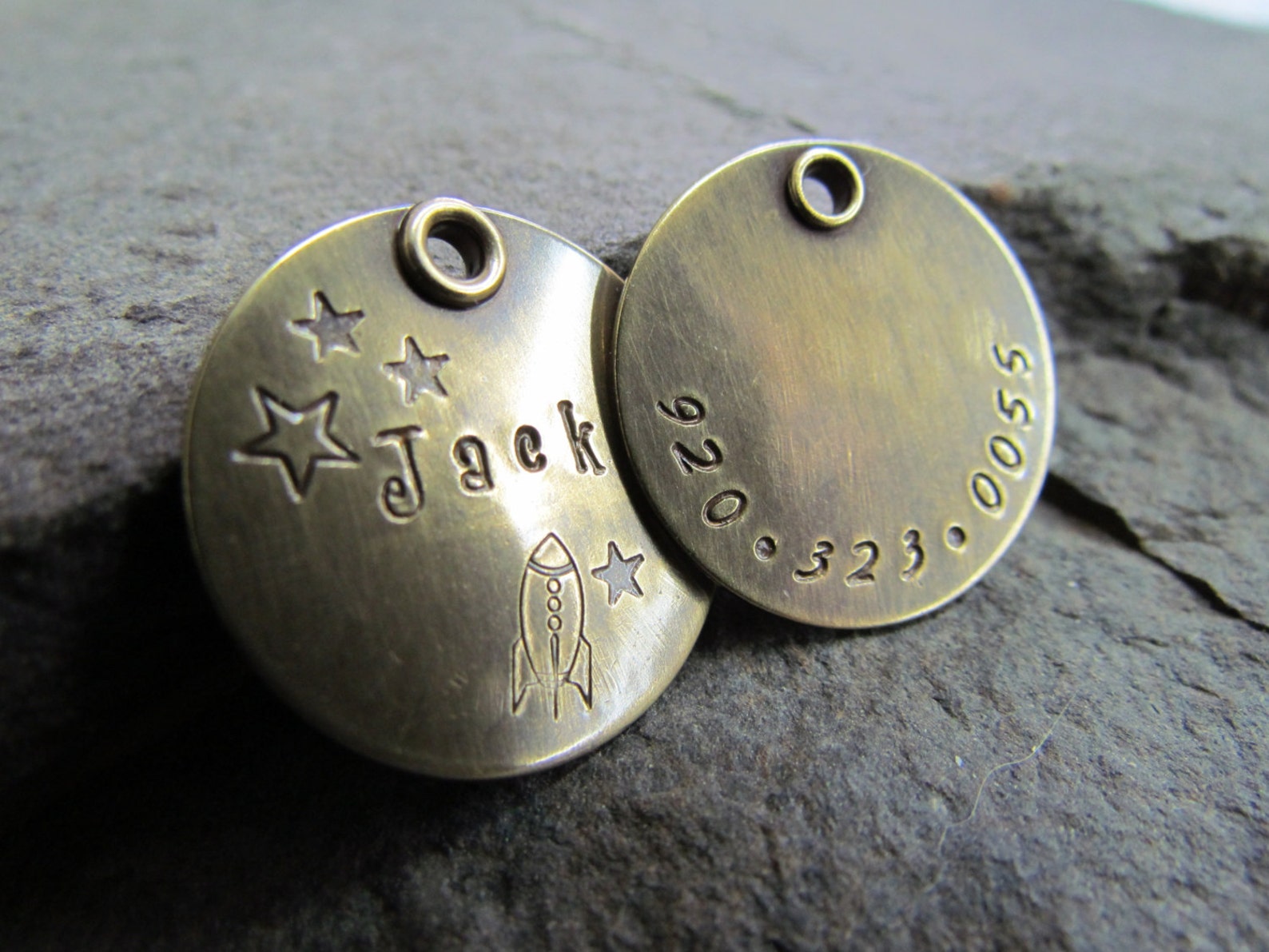 Custom Dog Tag // Metal Pet Tag // ID Tag // Dog id tag Dog | Etsy