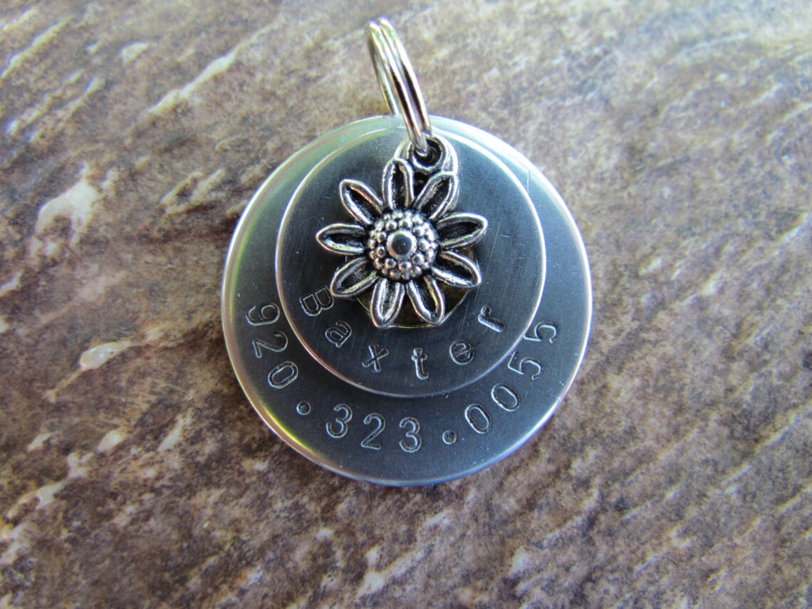 Rugged Stainless Steel Dog Tag Washer Pet ID Tag Dog Id - Etsy