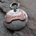 Large Dog Tag With Bone Dog Collar Tag Personalized Pet ID - Etsy